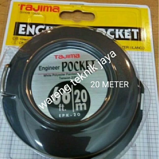 Jual Meteran TAJIMA 20 Meter 66ft Engineer Pocket TAJIMA Measuring Tape ...