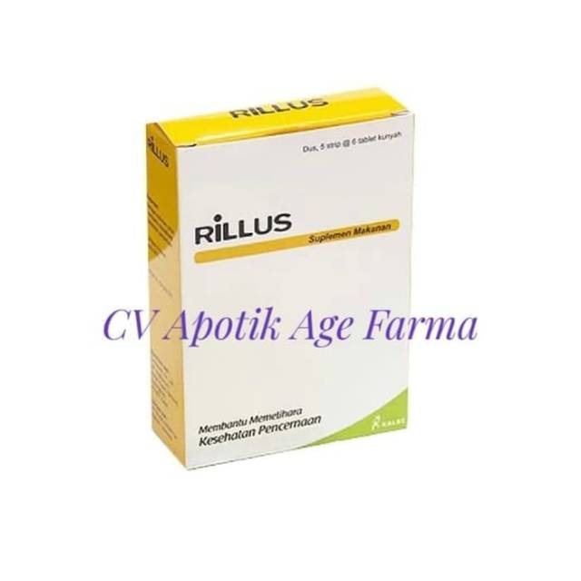 Jual Rillus Tablet isi 30 (Kalbe Farma) | Shopee Indonesia
