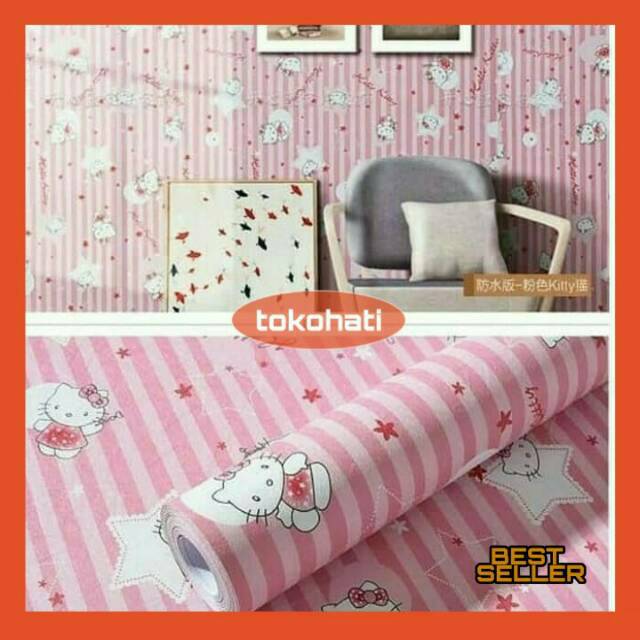 Jual Walpaper dinding hello kitty salur | Shopee Indonesia