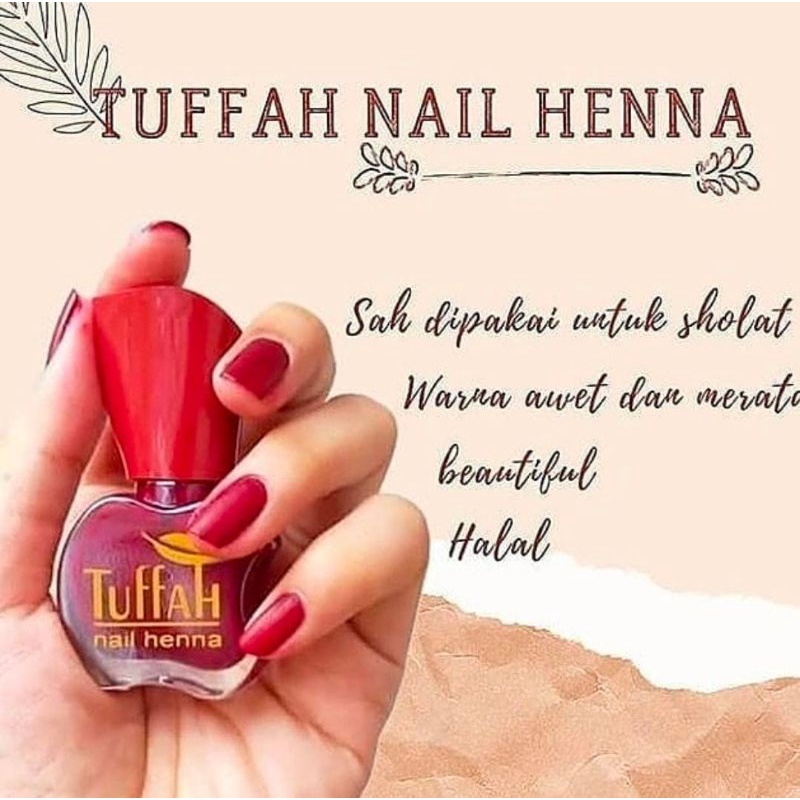 Jual TUFFAH HENNA NAIL / NAURAA RAZETA CERIA 5ML CETAR 10ML KUTEK ...