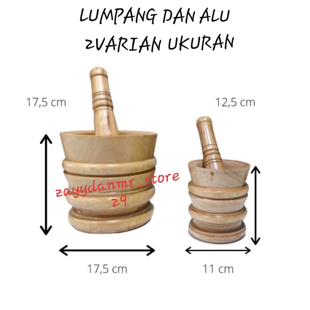 Jual Lumpang alu 1 set kayu mahoni Alat penumbuk obat dan lain nya ...