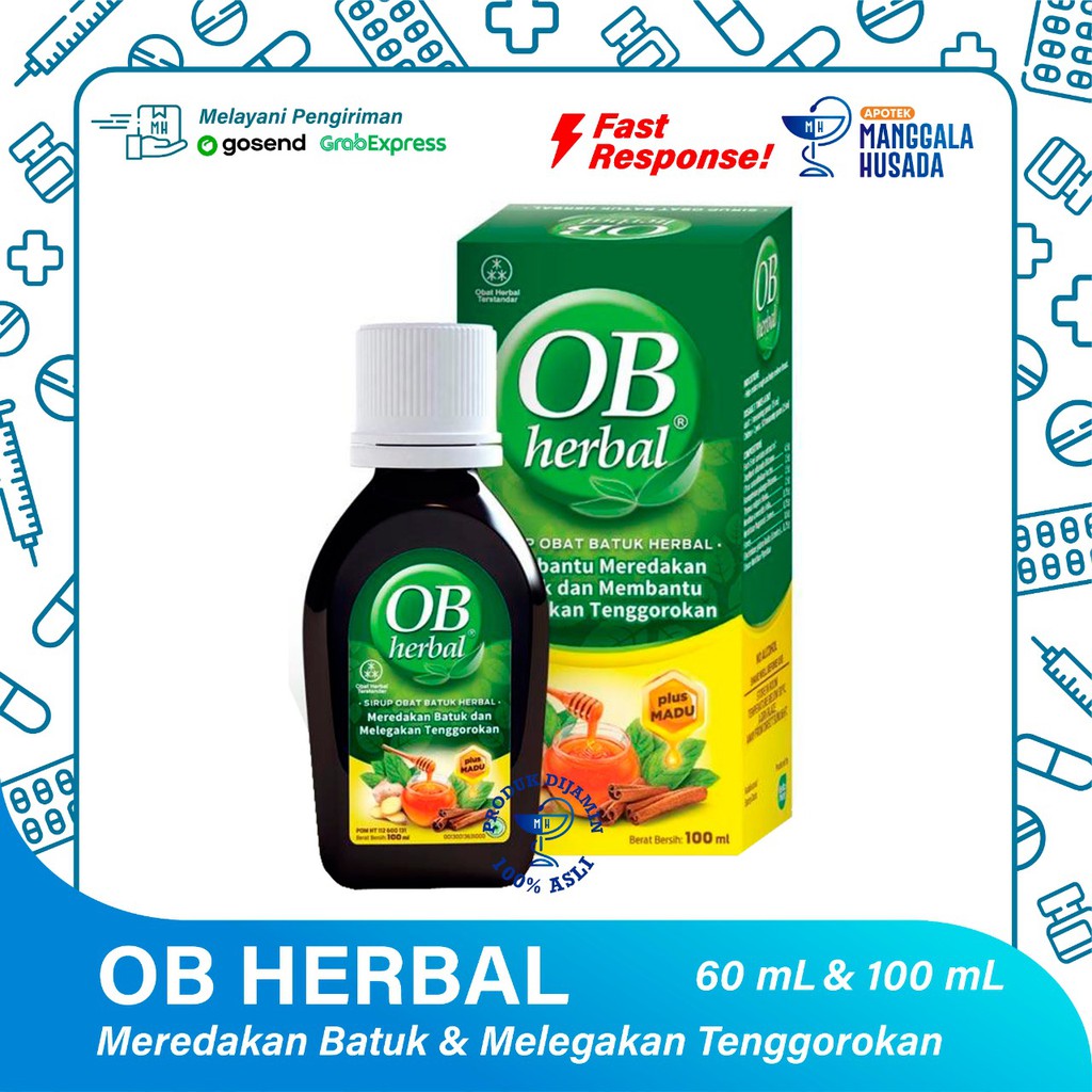 Jual OB HERBAL SIRUP 60 ML / 100 ML | Shopee Indonesia