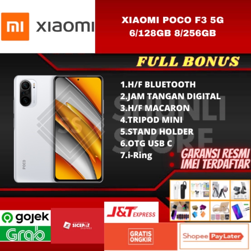 Jual XIAOMI POCO F3 5G RAM 6/128GB 8/256GB NEW 100% ORIGINAL GARANSI ...