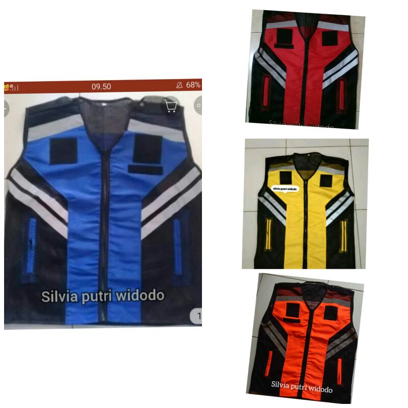 Jual rompi safety,rompi taslan,rompi lapangan,rompi parkir | Shopee ...