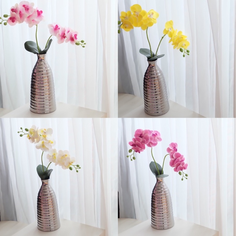 Jual Full Set Vas Bunga Cairo & Anggrek Latex 2 Cabang | Shopee Indonesia