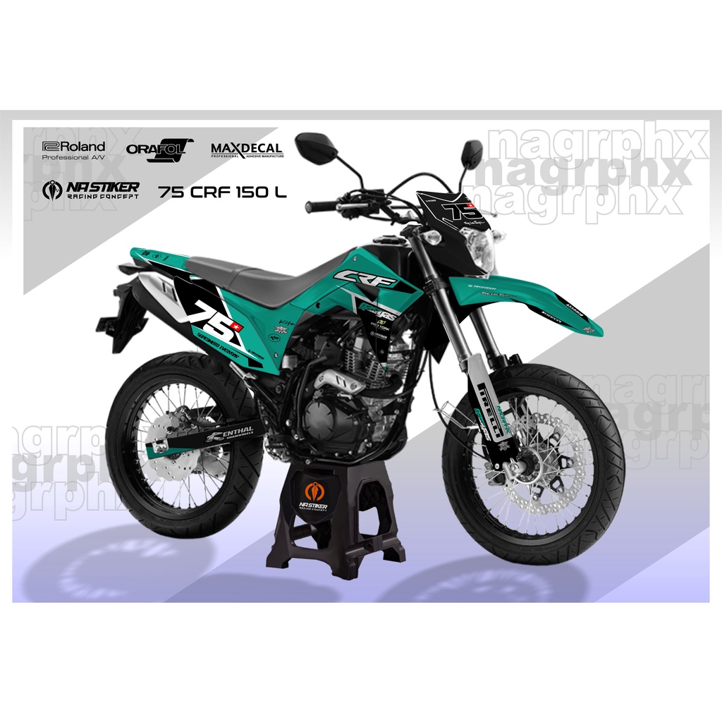 Jual DECAL CRF SIMPEL TOSCA FULL BODY BISA UBAH WARNA CRF-75 | Shopee ...