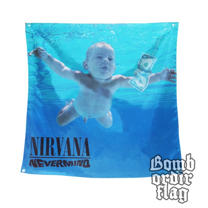 Jual Helnan_Store Nirvana Nevermind Flag (Band Flag/Poster Flag ...