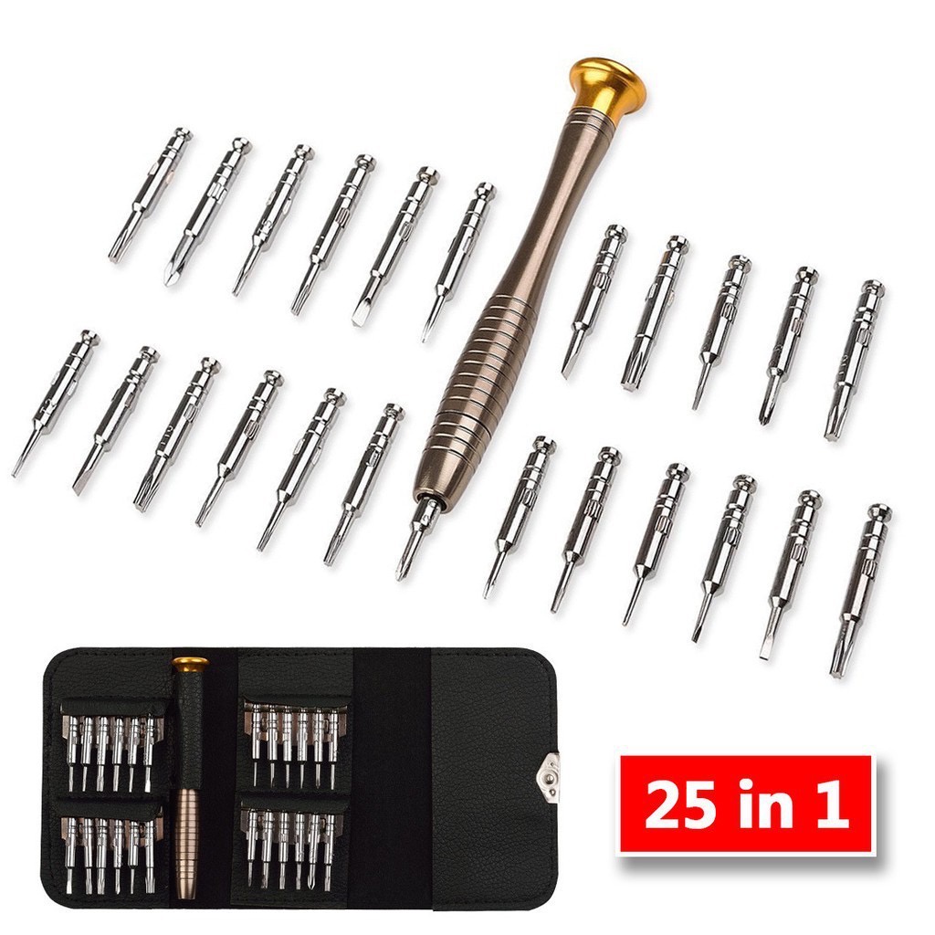 Jual Obeng Set 25 in 1 Reparasi HP Gadget Universal Servis Handphone | Shopee Indonesia