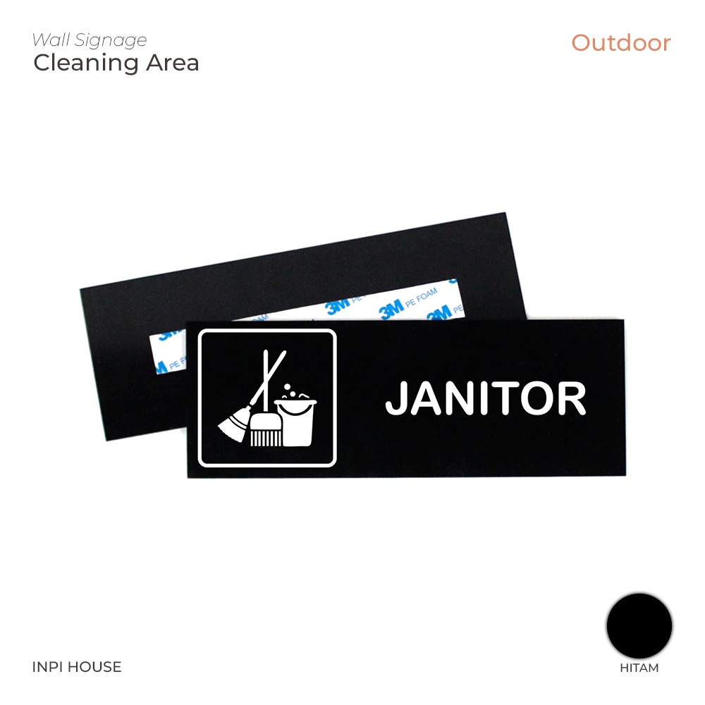 Jual janitor signage - papan logo janitor - sign board akrilik ...