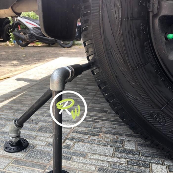 Jual Wheel stopper jagaan ban parkir industrial besi pipa | Shopee ...