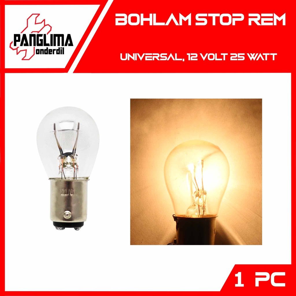 Jual Bohlam Stop Rem Bebek & Matic Universal 12V 12-6 Watt Lampu ...