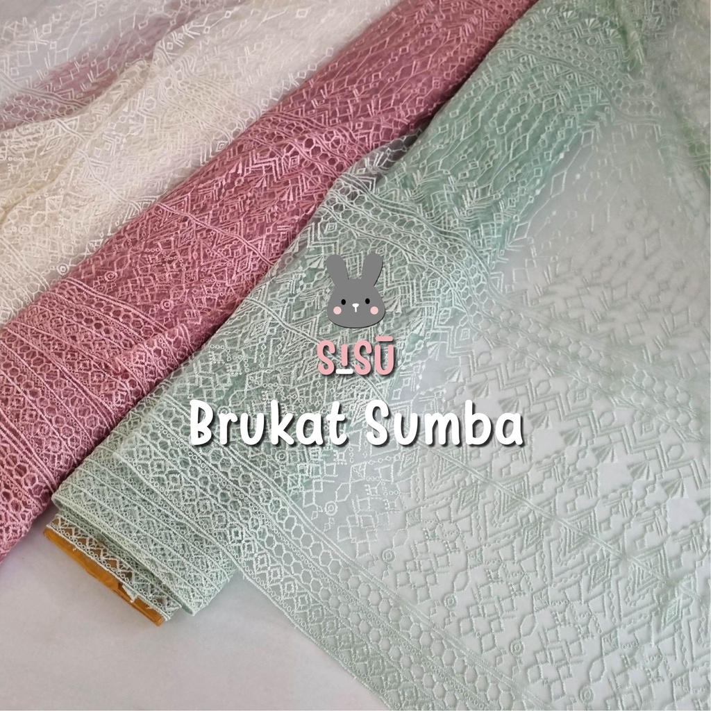 Jual 0,5 Meter Kain Brokat Brukat Meteran Tile Tulle Prancis Bahan ...