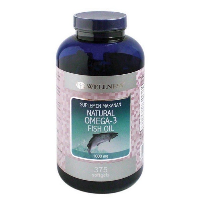 Jual Wellness - Omega 3 Fish Oil 1000 Mg - 375 Softgel | Shopee Indonesia