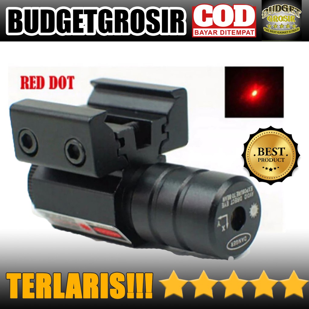 Jual Tactical Red Dot Laser Gun Picatinny Mount Airsoft Rifle - HJ11 - Black--TaffLED | Shopee ...