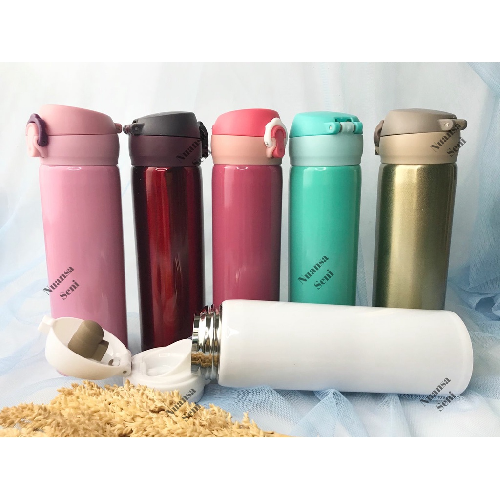 Jual Souvenir Botol Termos Air Minum Botol Stainless Niagara Kancing ...