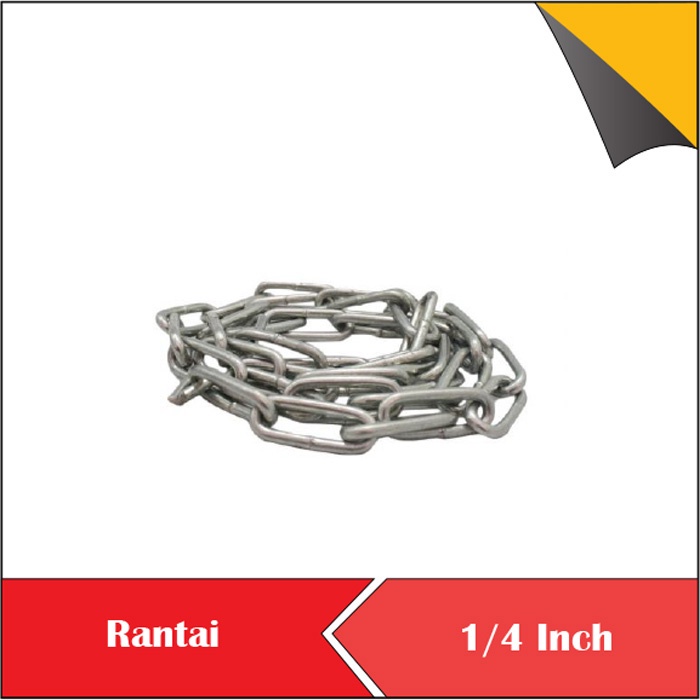 Jual RANTAI PAGAR RUMAH RANTAI KAPAL MOBIL MOTOR 1/4 INCH 6MM AG22 ...
