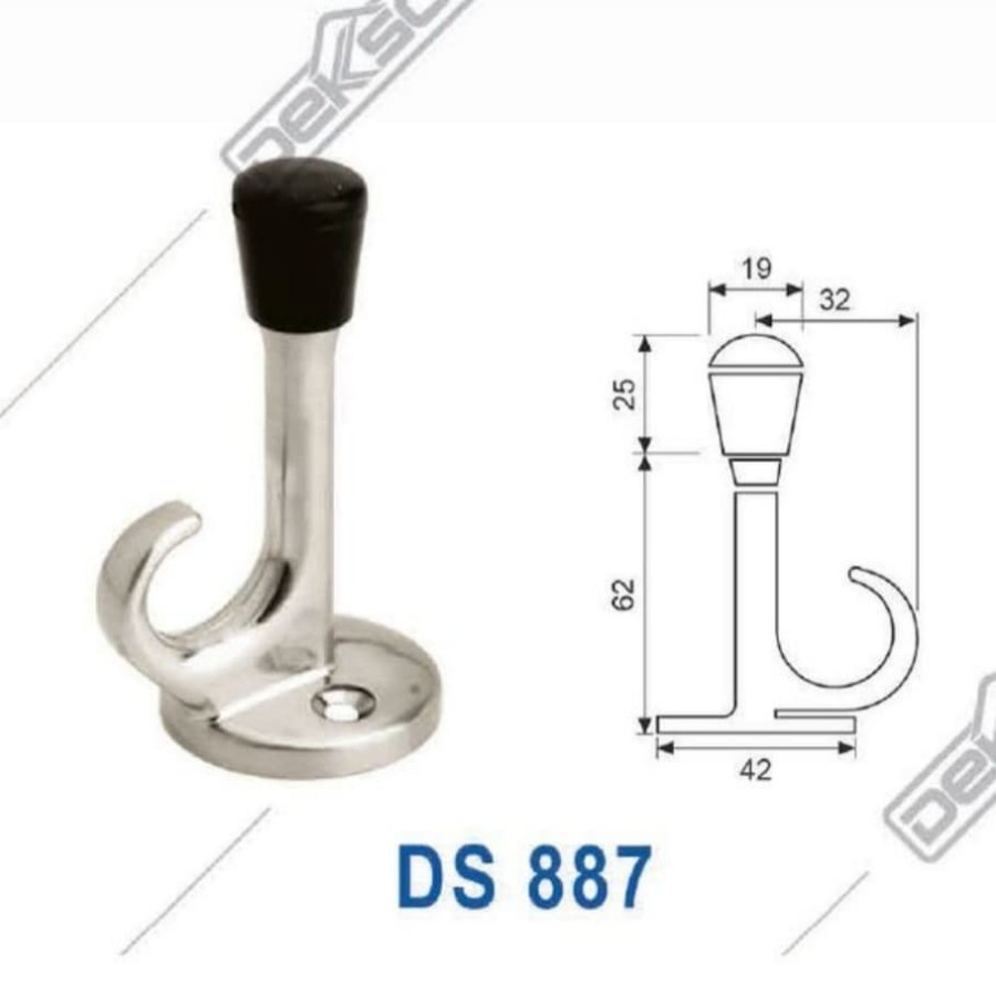 Jual Door stopper karet Dekkson DS 887 / Pengganjal pintu / Door stop ...