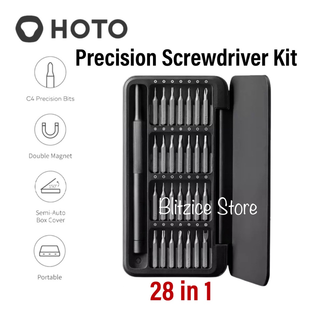 Jual Hoto Precision Screwdriver Kit 28 in 1 Hand Tool Set Magnetic ...