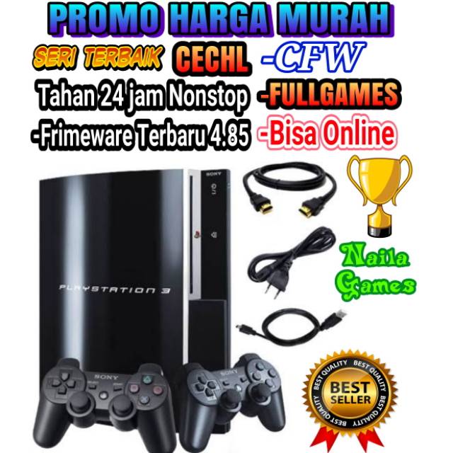 Jual PLAYSTATION 3 PS3 Seri CFW Terbaik Cechl Original Sony Fullgames ...
