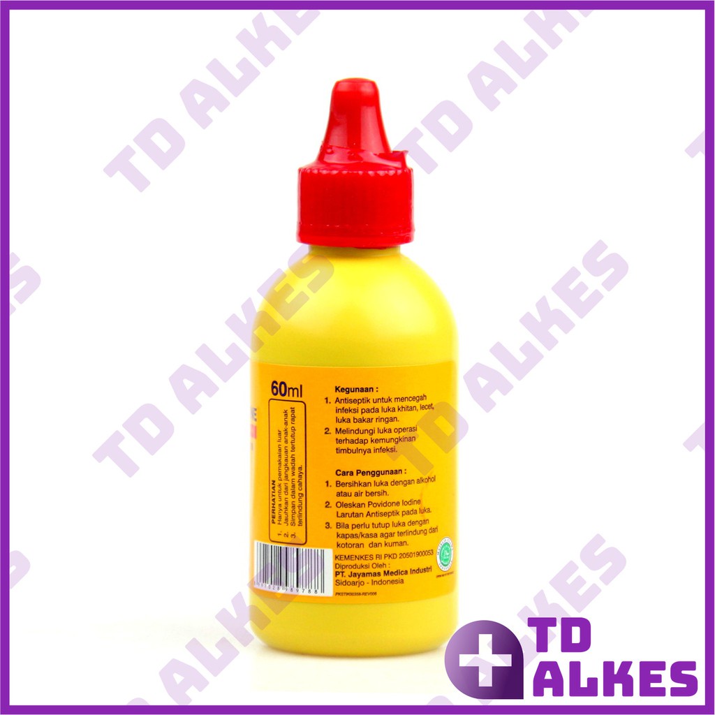 Jual Ecodine Povidone 60 ml Obat Luka Merah Sejenis Betadine 60ml ...