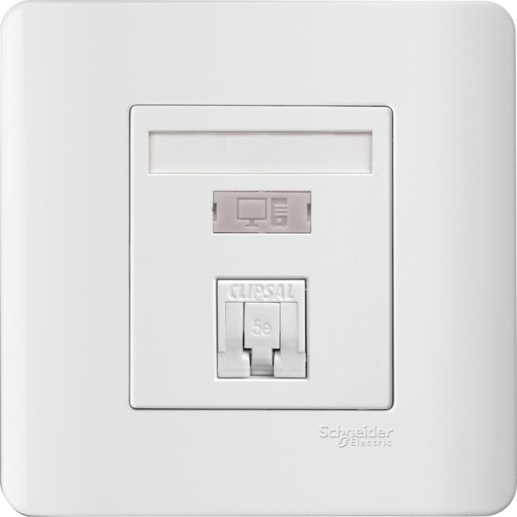Jual SCHNEIDER STOP KONTAK OUTLET DATA LAN RJ45 CAT5 / CAT5E / CAT 5 ...