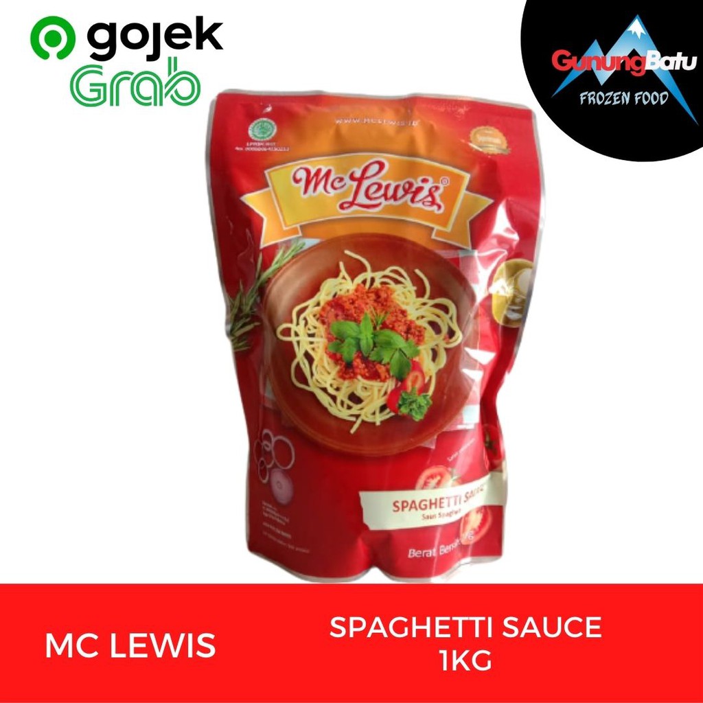 Jual MC LEWIS SPAGHETTI SAUCE 1KG | Shopee Indonesia