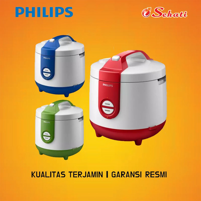 Jual PHILIPS 2L Rice cooker HD 3119/30 - 400Watt, HD 3119 Penanak Nasi ...