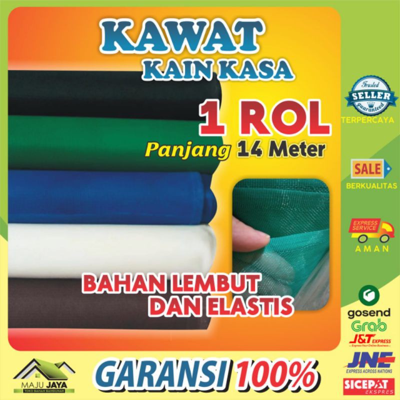 Jual KAWAT KAIN KASA NYAMUK MESH NYLON NILON STRIMING JARING ANTI ...