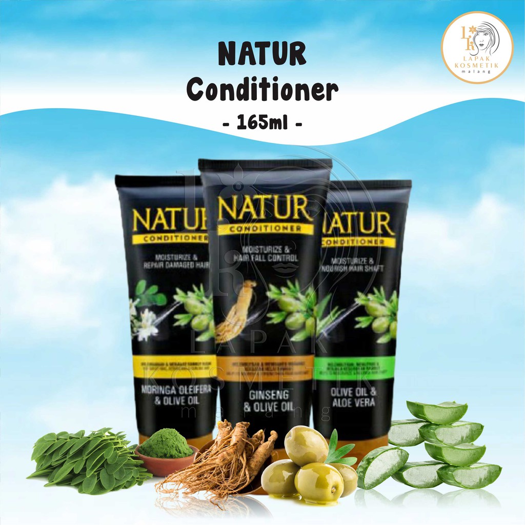 Jual NATUR HAIR CONDITIONER 165ML | KONDISIONER NATUR | CONDITIONER ...
