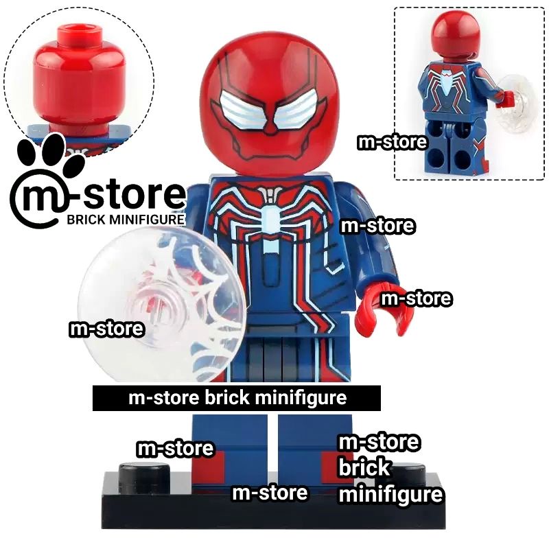 Jual brick spiderman spider-man velocity suit spider man mini toy ...
