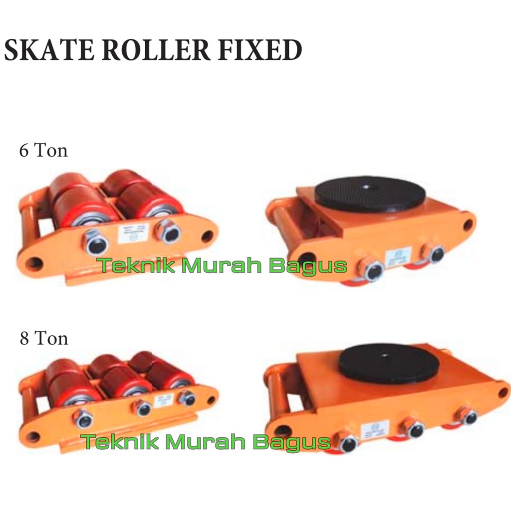 Jual Roller Skid Skate Tank Machine Trolley Dolly Hand Truck Pallet 6T ...