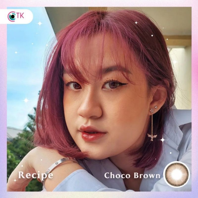 Jual Softlens RECIPE 14.5 MM CHOCO BROWN MINUS -0.50 S.D -6.00 by CTK ...