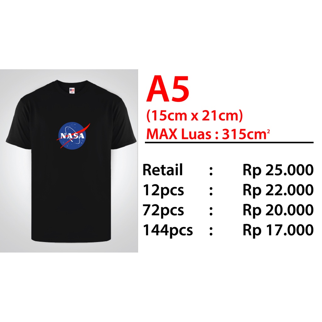 Jual Sablon + Tshirt Custom POLYFLEX ( Warna Bebas ) | Shopee Indonesia