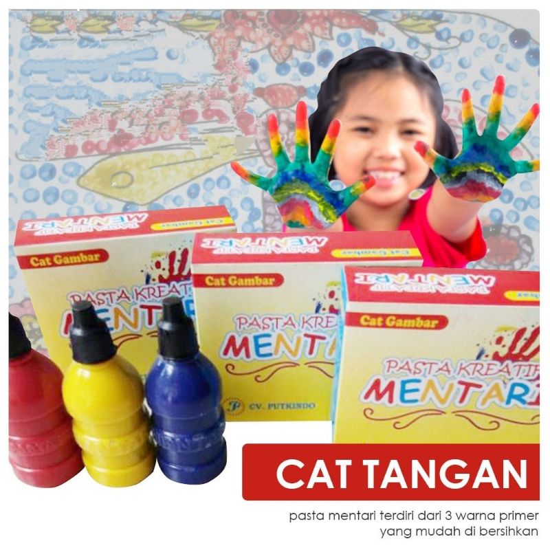 Jual Pasta Mentari Cat Anak Non Toxic Fingerpaint Cat Lukis Menggambar ...
