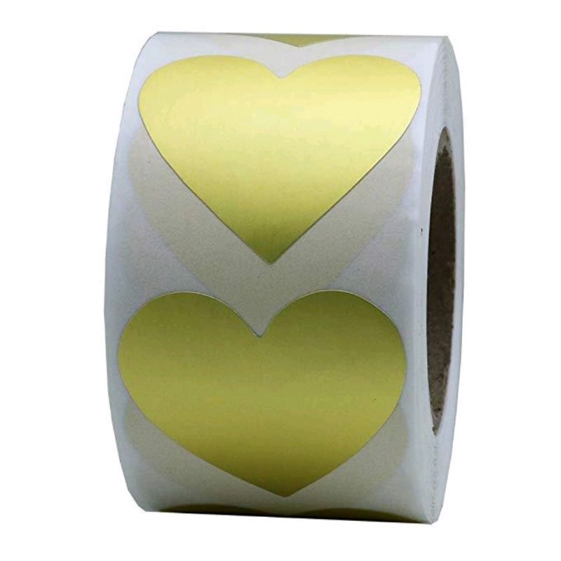 Jual KiSy.Shop Sticker Roll Heart stiker bentuk hati 50pcs / 200pcs ...