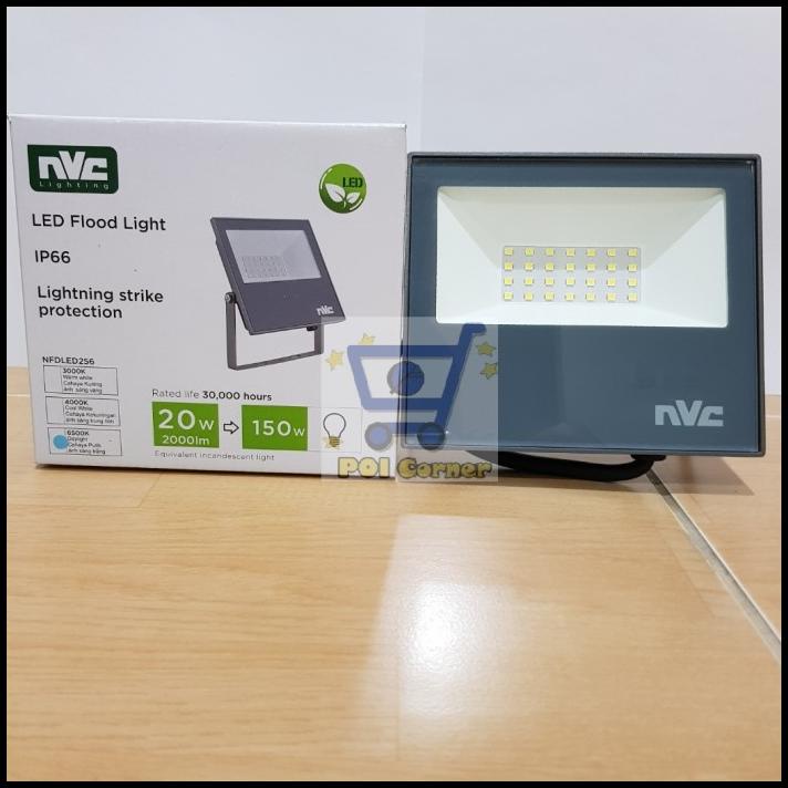 Jual Nvc Lampu Led Flood Light Nled256 20W 6500K Putih | Shopee Indonesia