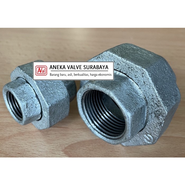 Jual GALVANIS BESI UNION WATERMUR WATER MOOR MUR 1/2" DN15 | Shopee Indonesia