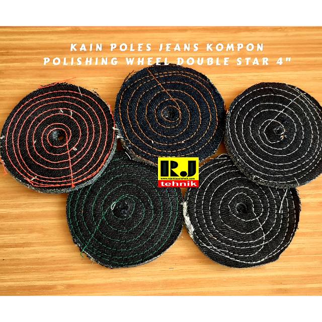 Jual Kain Poles Jeans Kompon Polishing Wheel Double Star 4" Bagus Murah ...