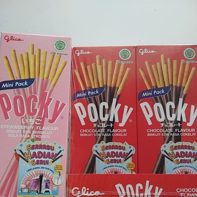 Jual pocky mini glico 22gr isi 10pcs / pocky pax kemasan baru | Shopee ...