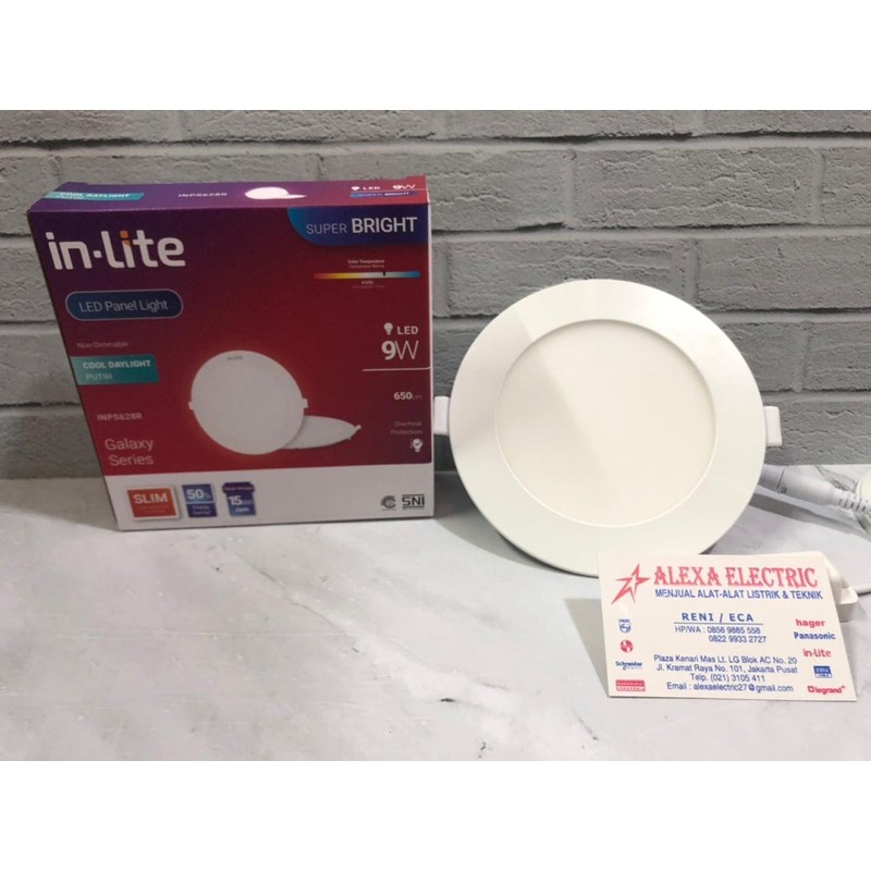 Jual Lampu Led panel Bulat inbow INPS628R tanam plafon 9w 9 w 9 watt ...