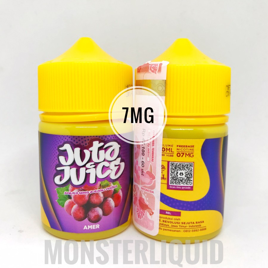 Jual JUTA JUICE AMER ANGGUR MERAH BY RSR 7MG 60ML | Shopee Indonesia