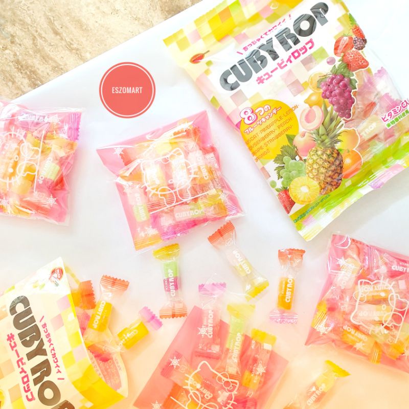Jual Bourbon Cuby Rop Fruit Japanese Candy (small/big) | Shopee Indonesia