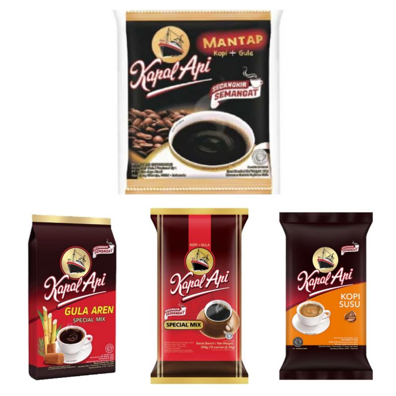 Jual Kapal Api Kopi bubuk Gula Aren Special Mix Kopi Susu Mantap 10 x ...
