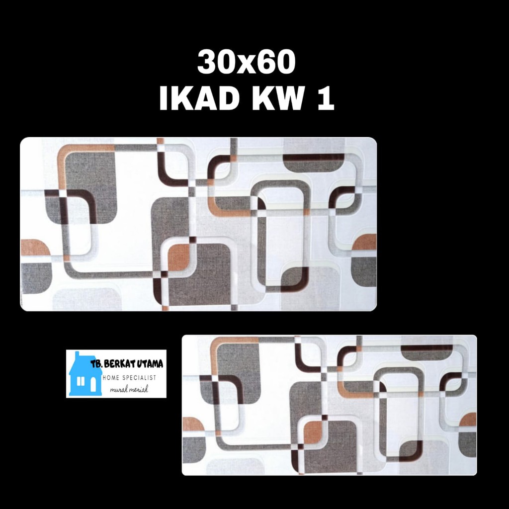 Jual KERAMIK DINDING 30X60 GARIS MOTIF 3D IKAD | Shopee Indonesia