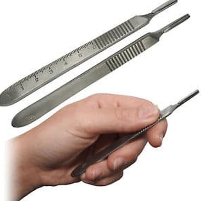 Jual SCALPEL HANDLE NO.3 WITH SCALE RENZ | Shopee Indonesia