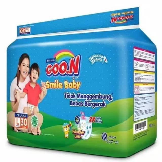 Jual GOON SMILE BABY PANTS ~ L 30PCS (KEMASAN BARU) | Shopee Indonesia