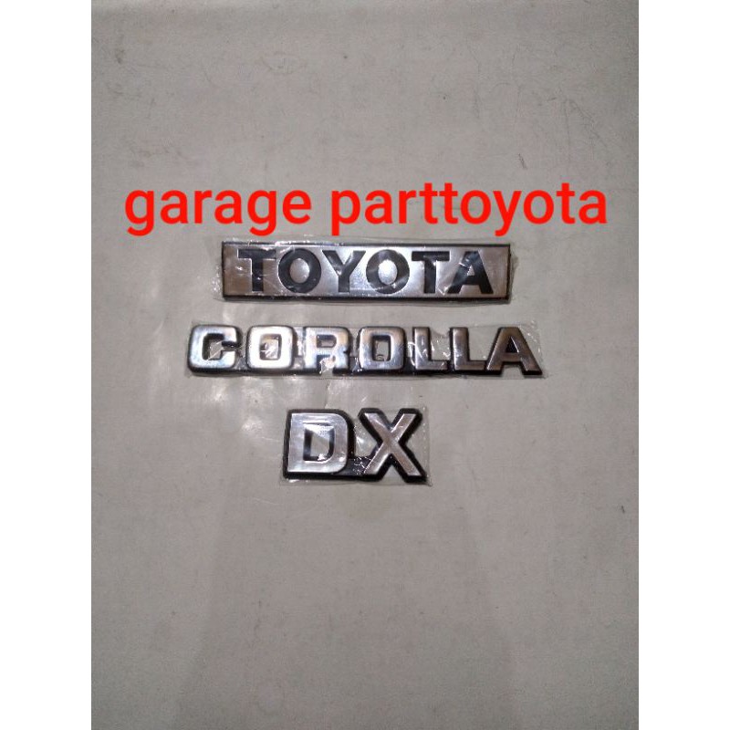Jual Emblem TOYOTA COROLLA DX yang di bagasi | Shopee Indonesia