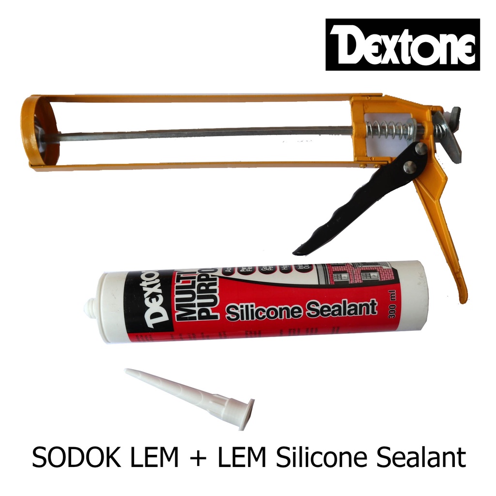 Jual Dextone Silicone Sealant / Lem Silikon / Multi Purpose (300ml ...