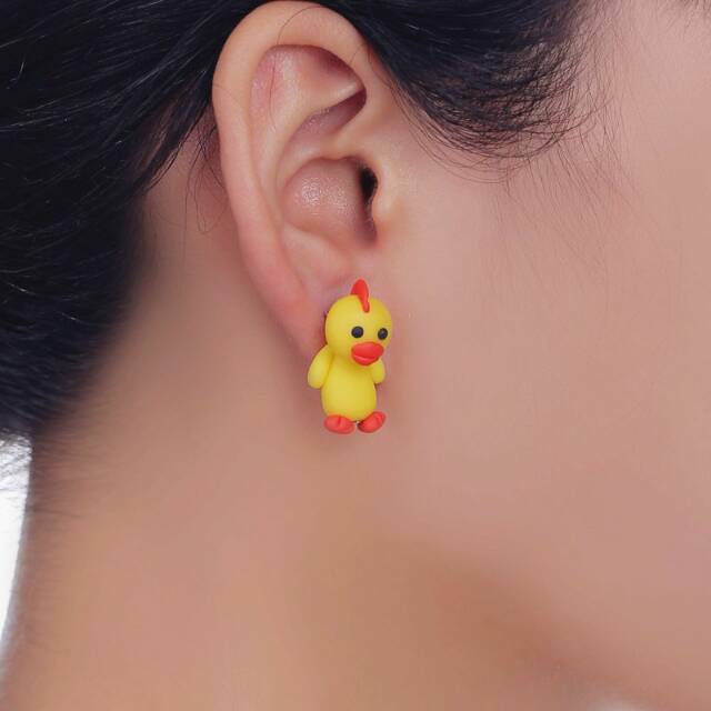 Jual Anting clay ayam handmade korea | Shopee Indonesia