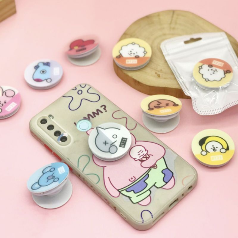 Jual Koleksibts 1Pc Pop Socket Popsock Hp Handphone Holder Bt21 Bts ...